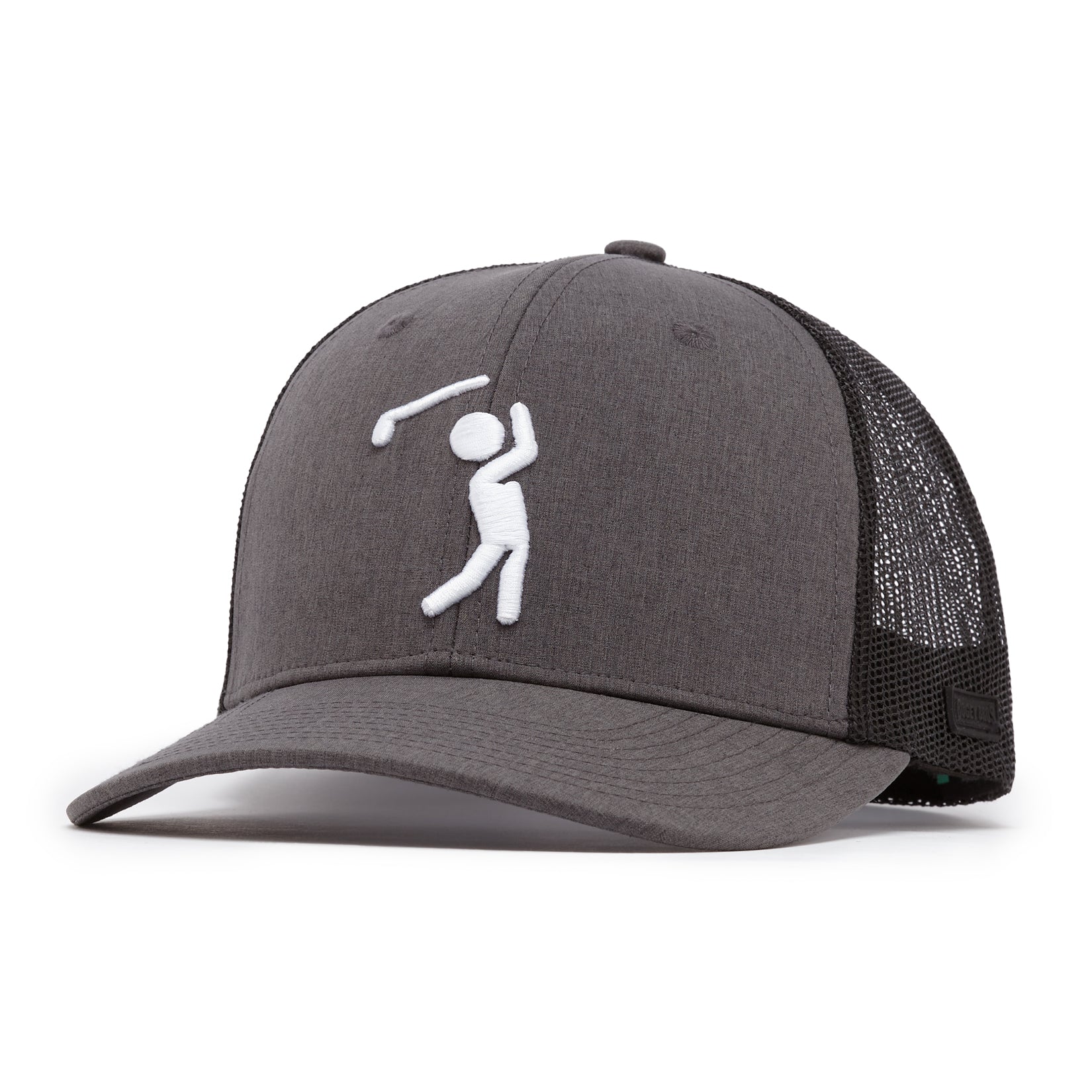 Bogey Bros Golf Co | Funny Golf Hats | Bogeyman Heather/Black - Mesh ...