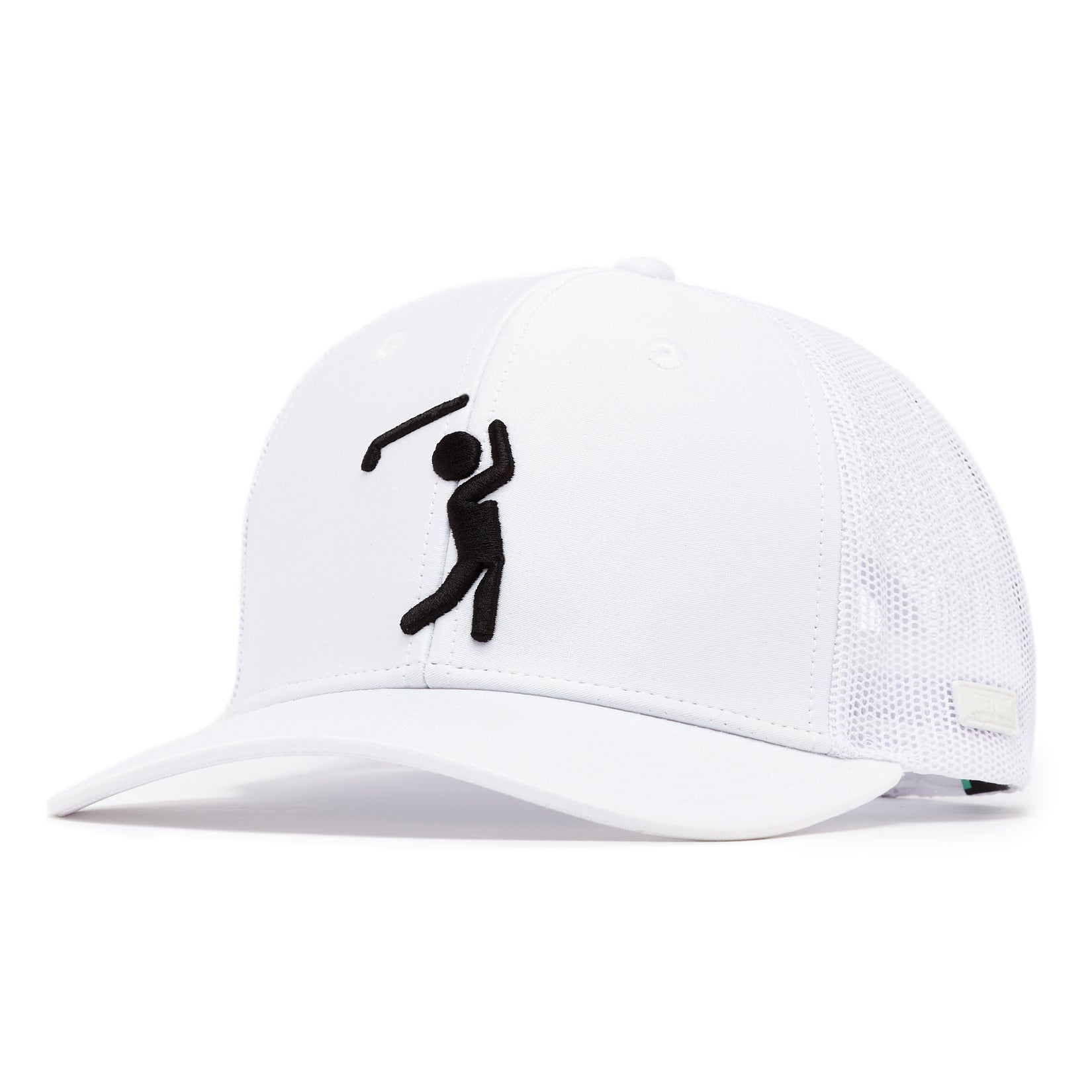 Bogey Bros Golf Co | Funny Golf Hats | Bogeyman White/White - Mesh ...