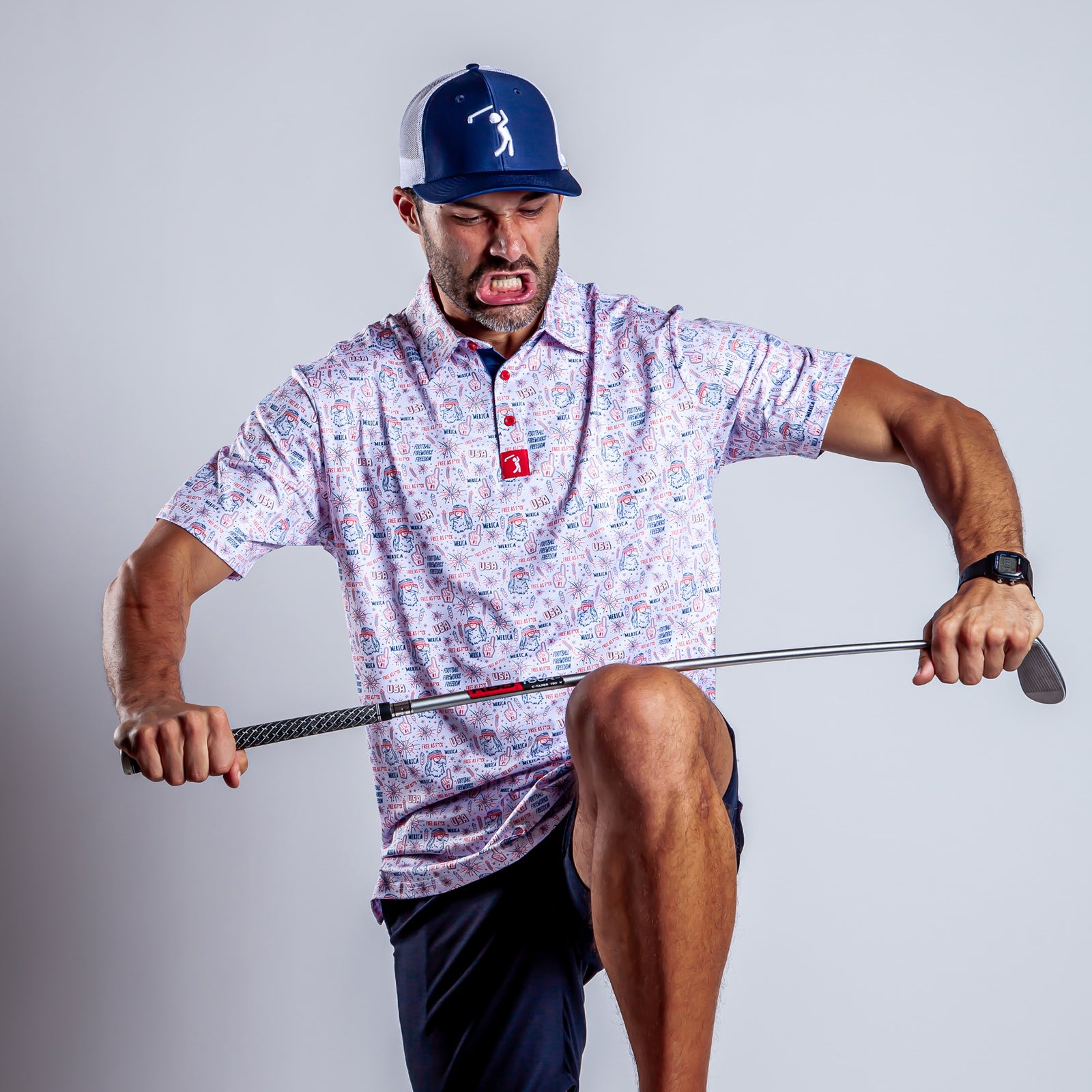 Birdie Finger Polo - Funny, Premium Golf Shirts | Bogey Bros Golf Co.