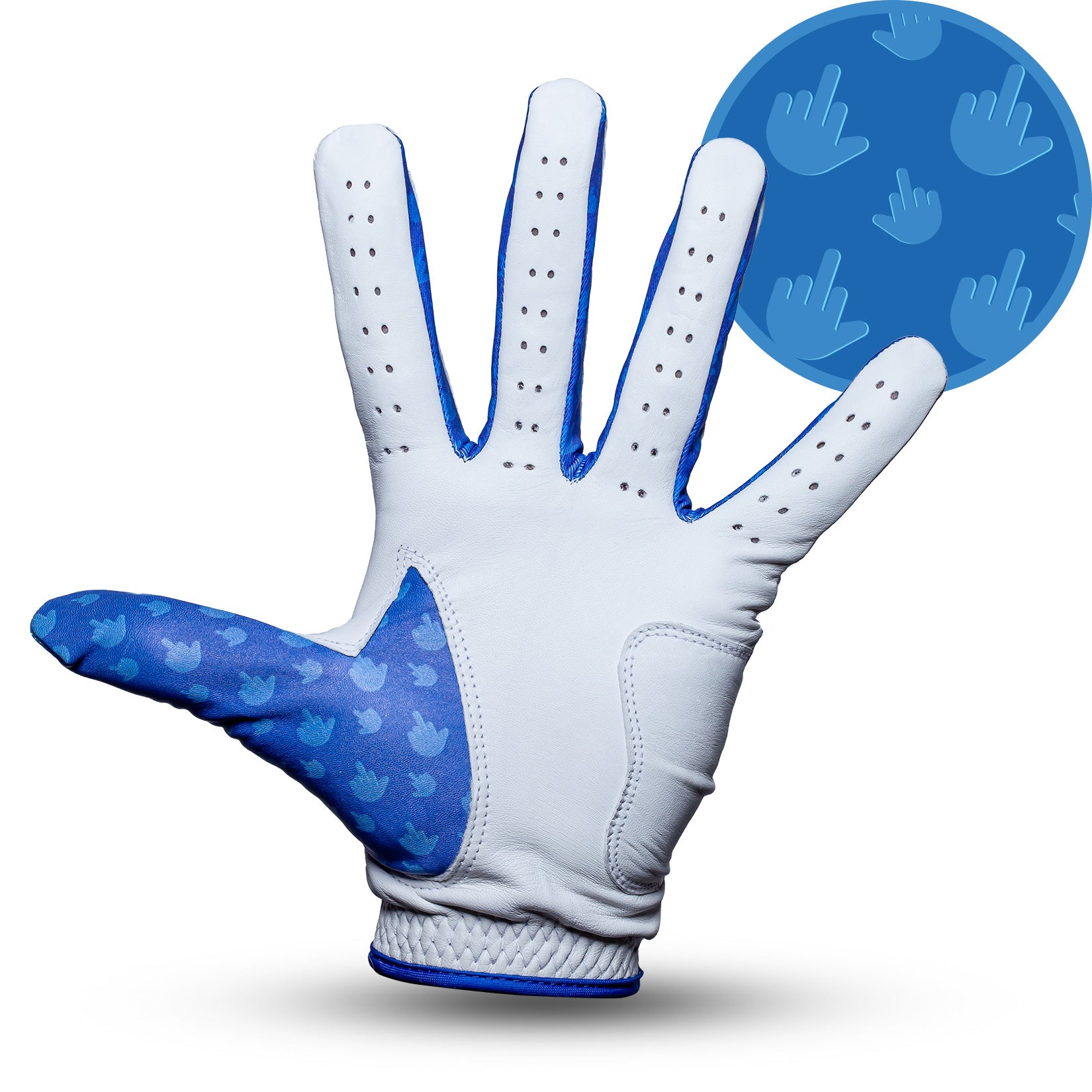 Bogey Bros Golf Co | Funny Golf Gloves | Birdie Finger - Blue Jay - Glove