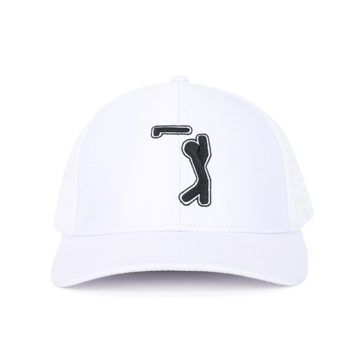Bogeyman White - Performance Golf Hat - Stretch Fit