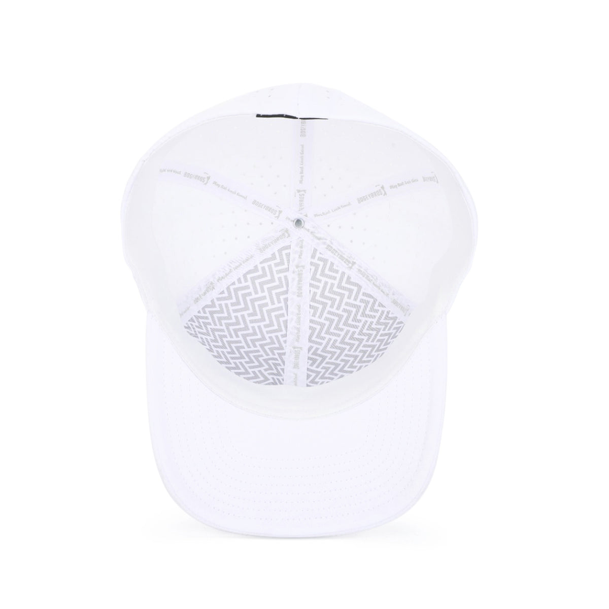 Bogeyman White - Performance Golf Hat - Stretch Fit