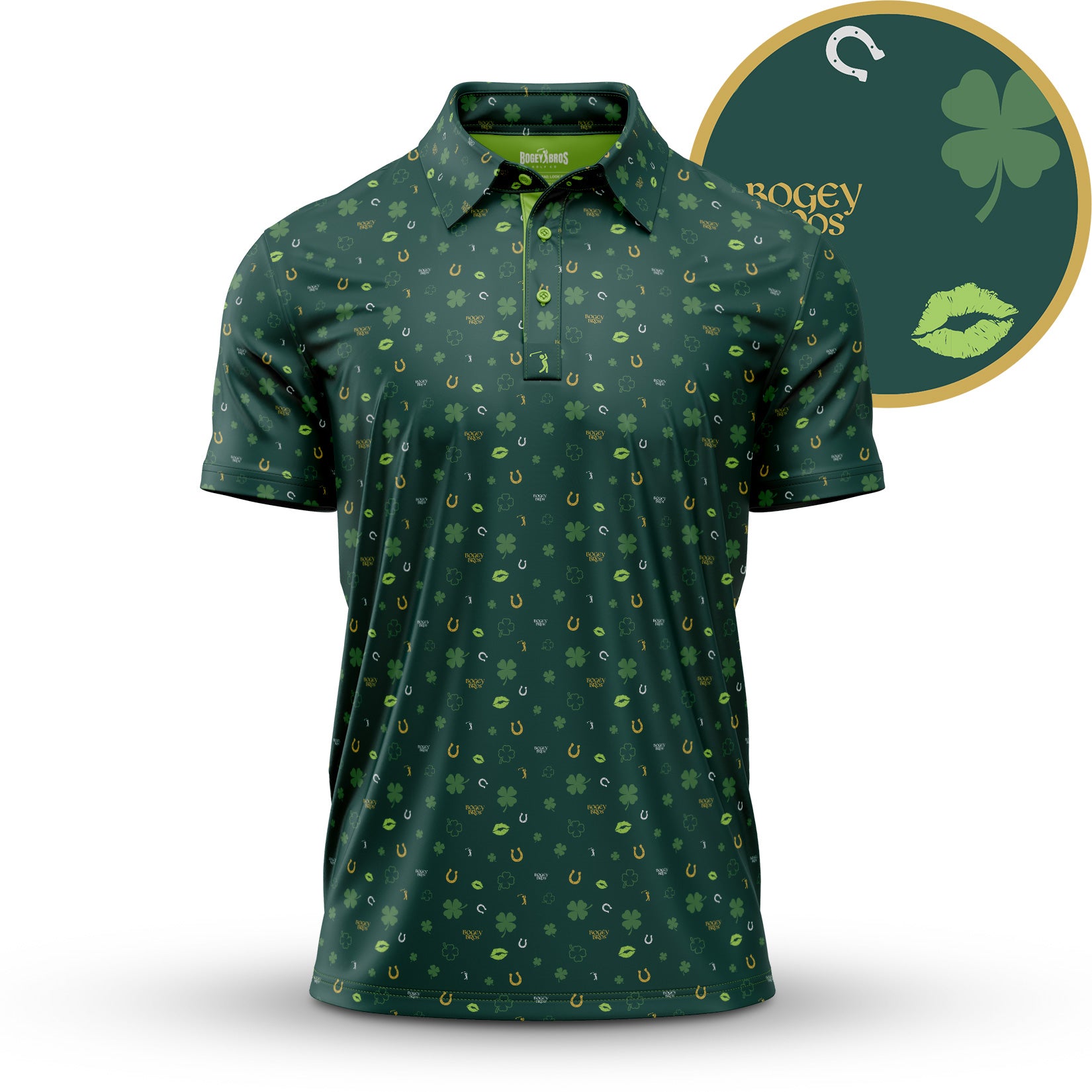 Bogey Bros Golf Co | Funny Golf Polos | Gettin' Lucky Men's Polo