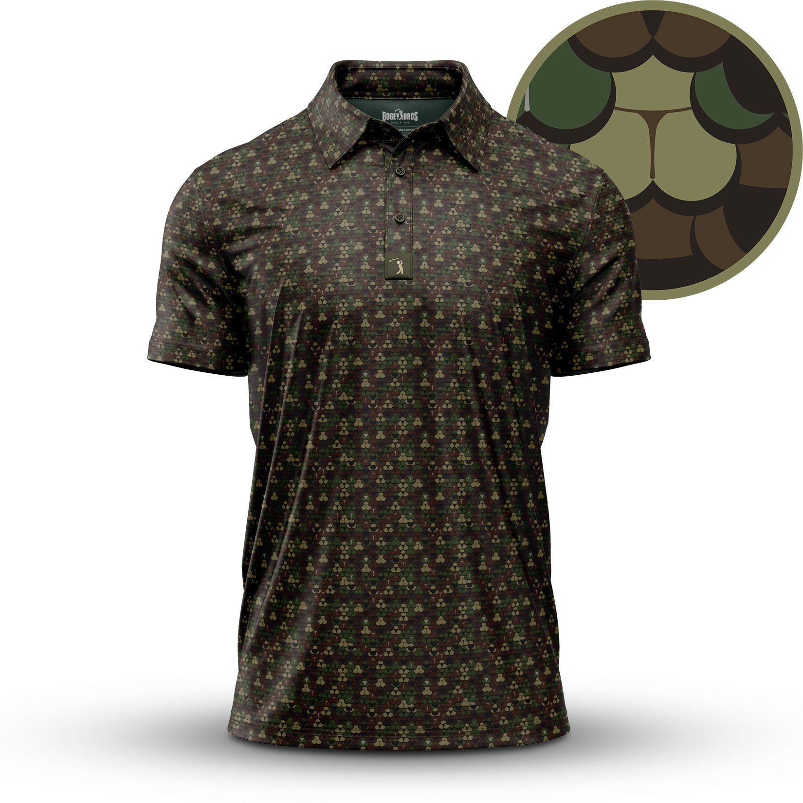 Bogey Bros Golf Co | Whale Tail Camo Men's Polo