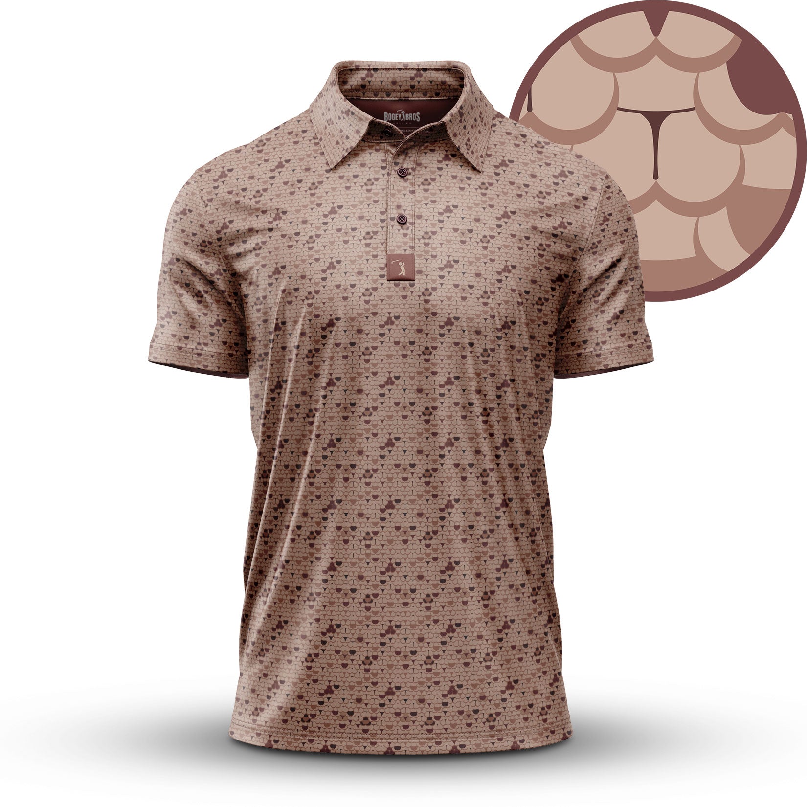 Bogey Bros Golf Co | Whale Tail Sand Men's Polo