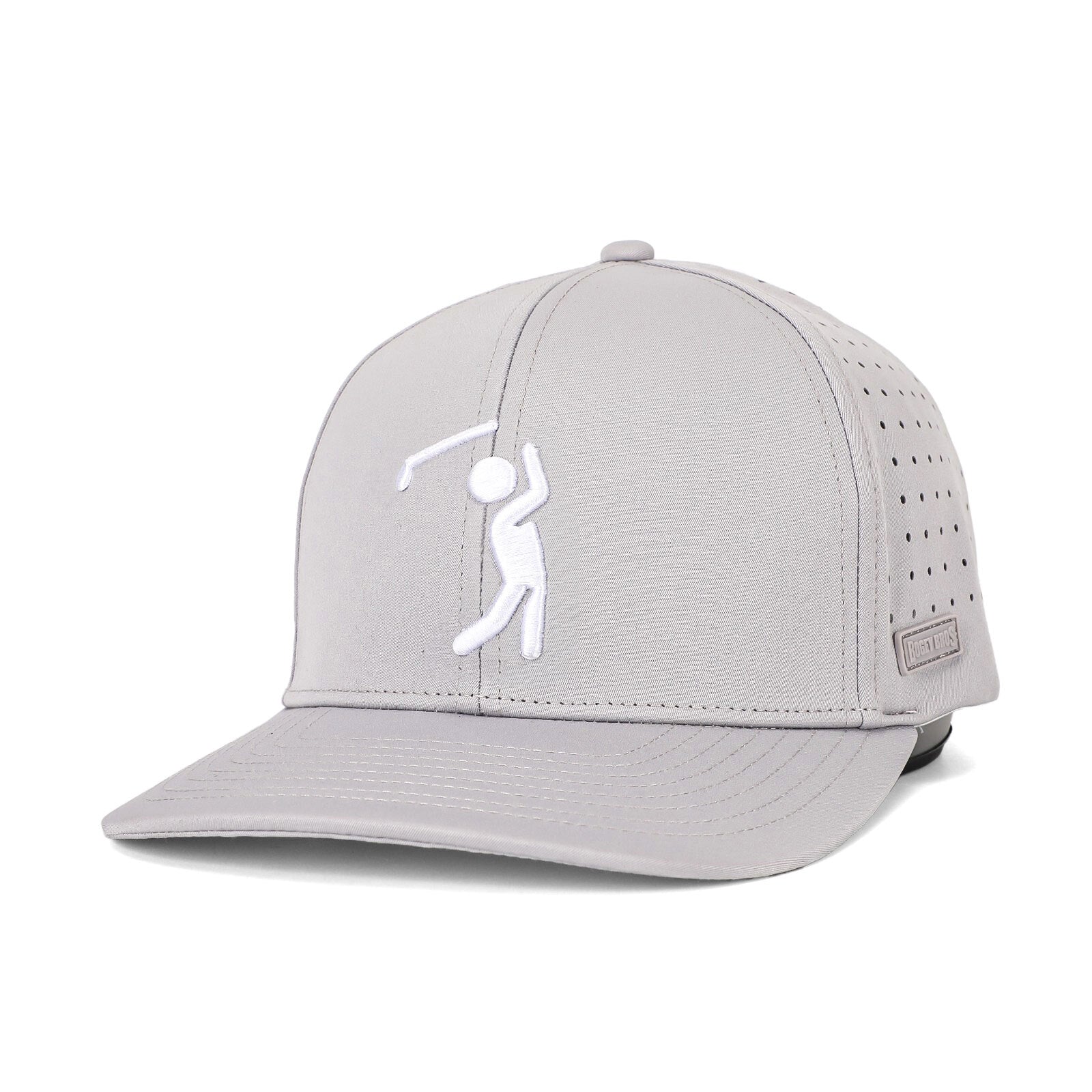 Bogeyman Light Grey - Performance Golf Hat - Stretch Fit