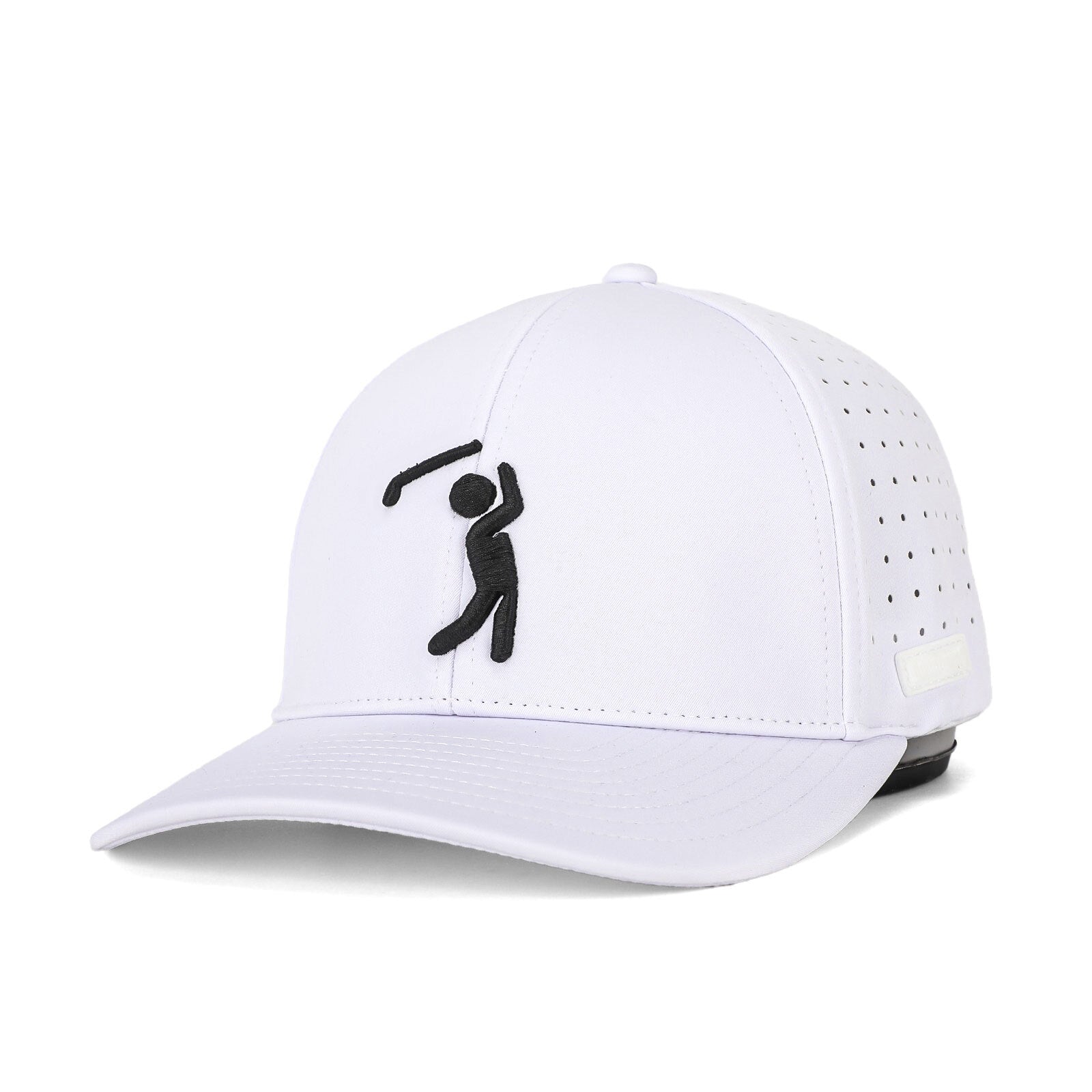Bogeyman White - Performance Golf Hat - Stretch Fit